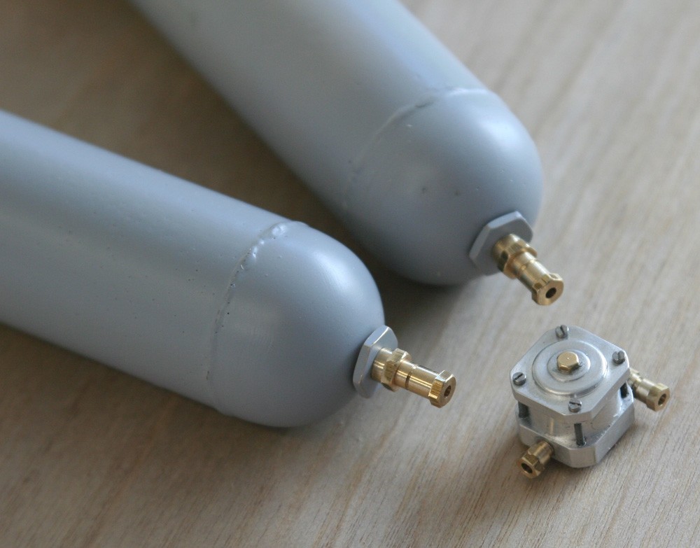 Pneumatic System 1 Air Tanks Spitfire Mk IX Scratch Build Diary